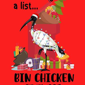 "Xmas Bin Chicken - He is making a list, bin chicken it twice ...