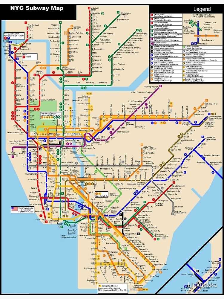 Mta Subway Map Poster Map – Vanmaps