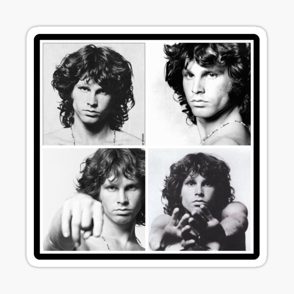 "Jim Morrison" Sticker by littlestarsart | Redbubble