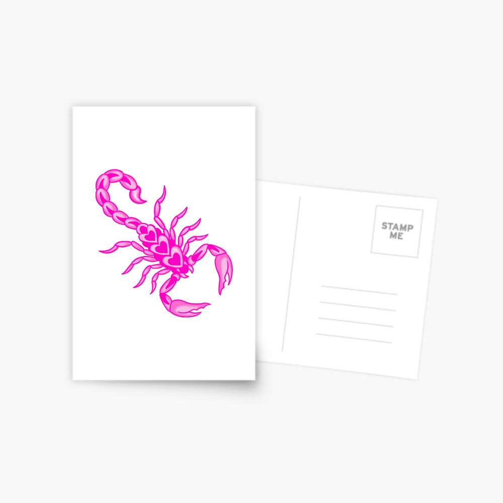 "Pink scorpion" Sticker for Sale by Bellamortis | Redbubble