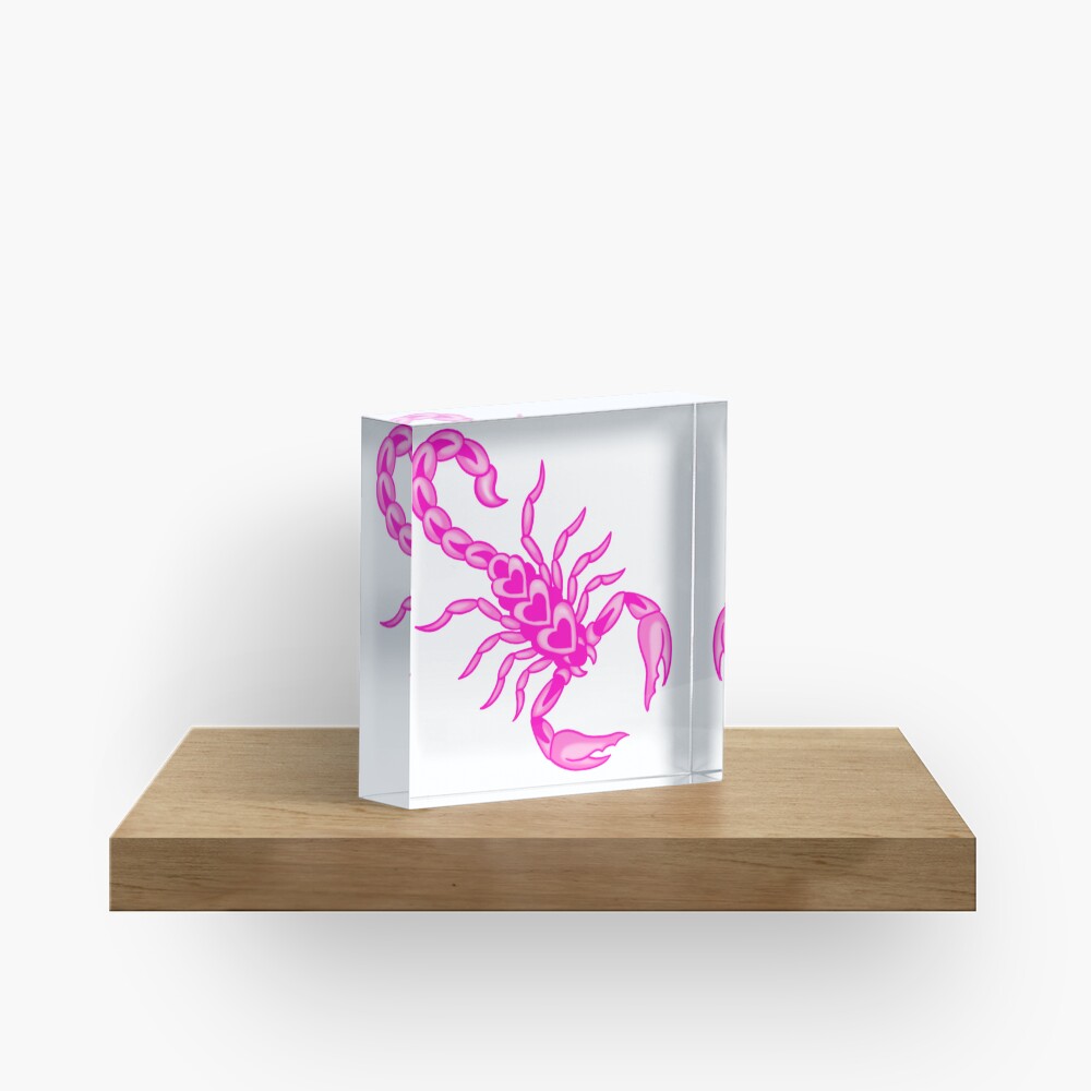"Pink scorpion" Sticker for Sale by Bellamortis | Redbubble