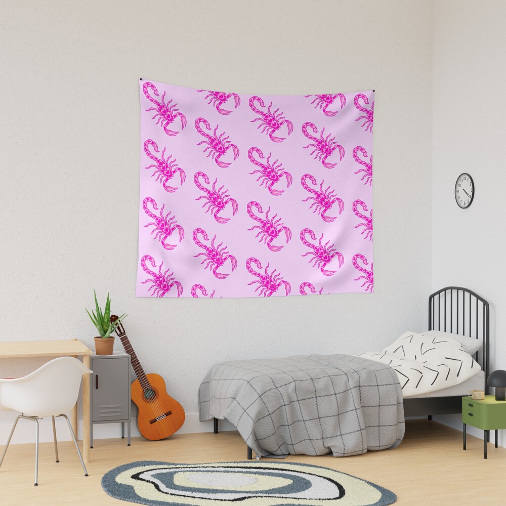 "Pink scorpion" Sticker for Sale by Bellamortis | Redbubble