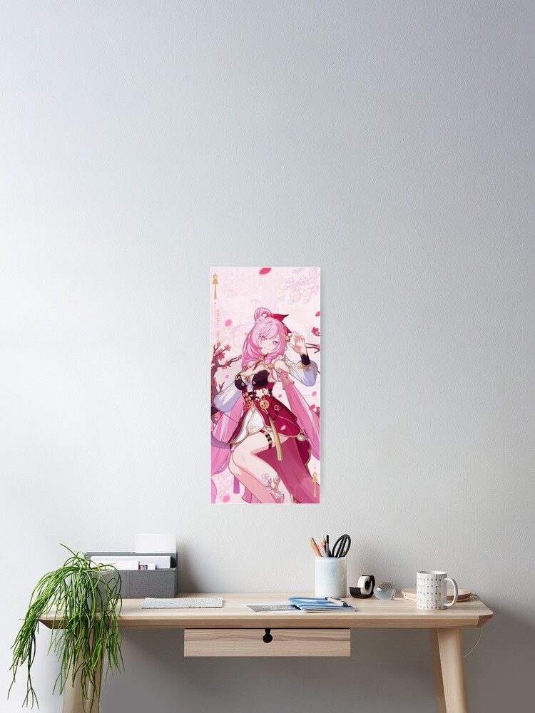 "Elysia Peachy Spring, Honkai Impact 3rd" Poster by Demray | Redbubble
