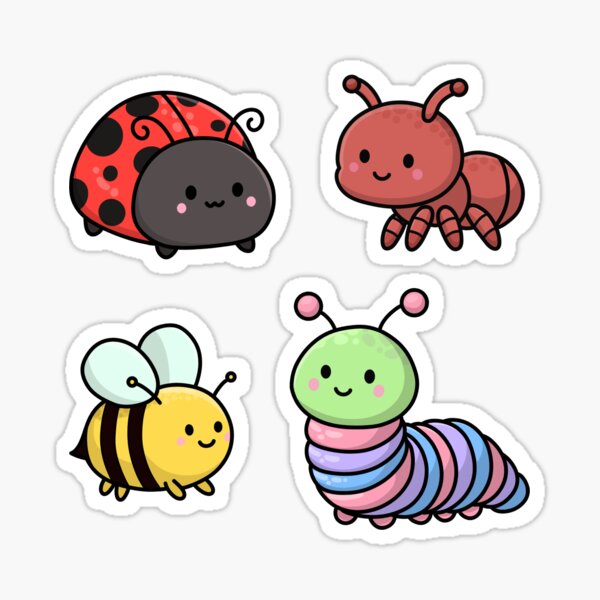 "Bug Animal Pack" Sticker for Sale by MoasisArt | Redbubble