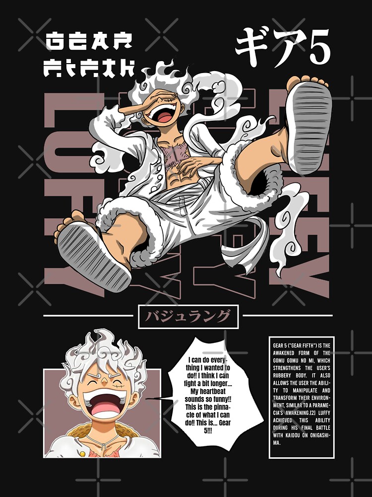 "Monkey D Luffy Gear 5" Essential T-Shirt for Sale by BLXDESIGNS x ...