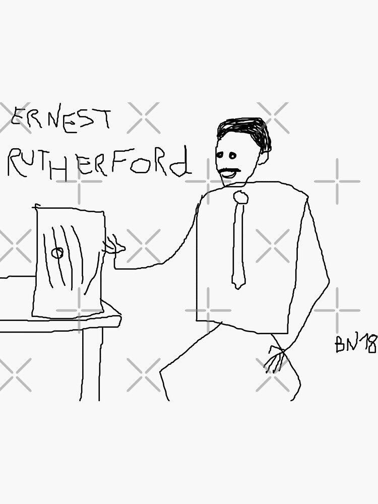 "Ernest Rutherford by BN18" Sticker for Sale by BN18 | Redbubble