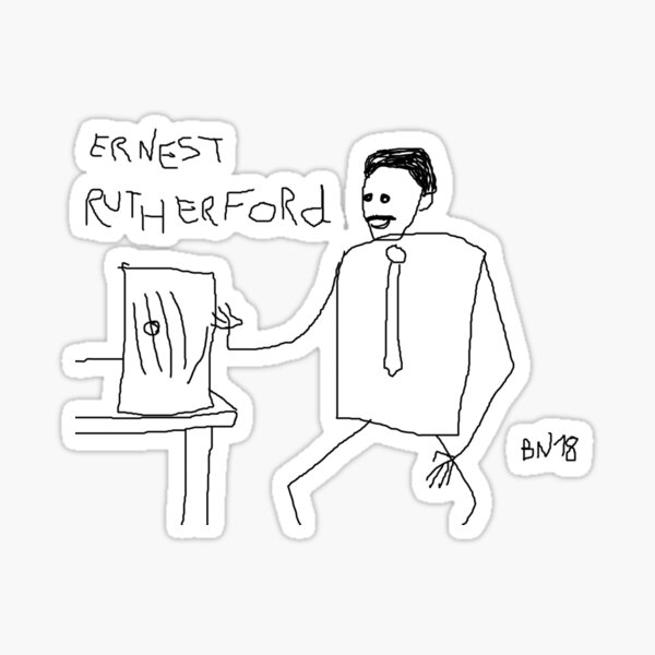 "Ernest Rutherford by BN18" Sticker for Sale by BN18 | Redbubble