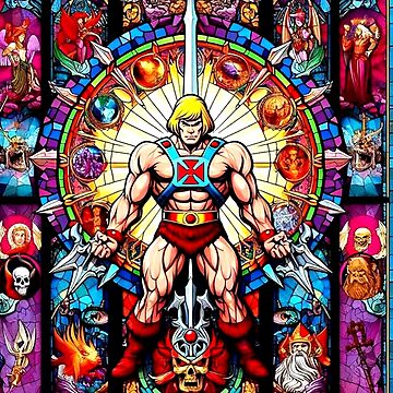 "He-man " Sticker for Sale by the-pun-shop | Redbubble