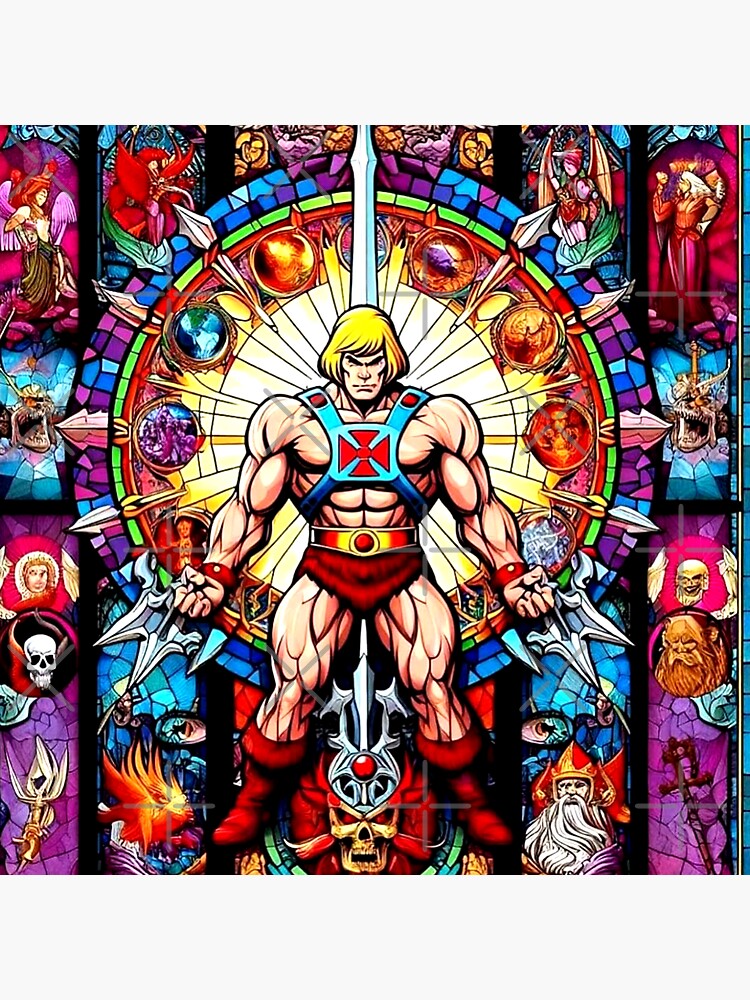 "He-man " Sticker for Sale by the-pun-shop | Redbubble
