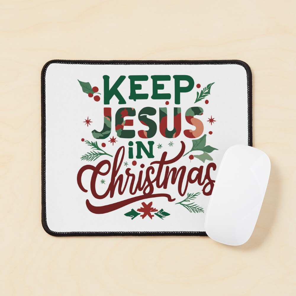 "Vibrant Illustration Keep Jesus In Christmas" Sticker for Sale by ...