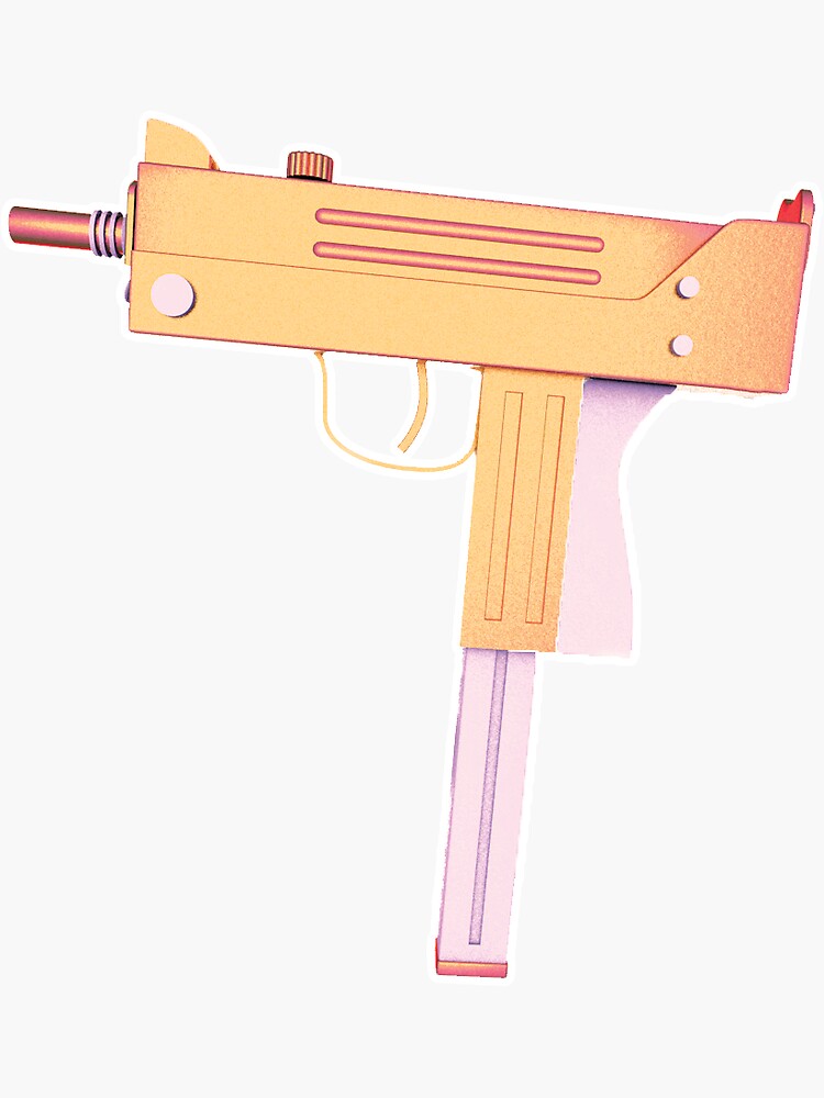 "Uzi" Sticker for Sale by Visualsbyj | Redbubble