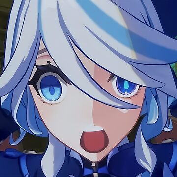 "Wide Furina Shocked" Sticker for Sale by cheapfan | Redbubble