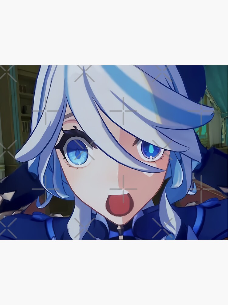 "Wide Furina Shocked" Sticker for Sale by cheapfan | Redbubble