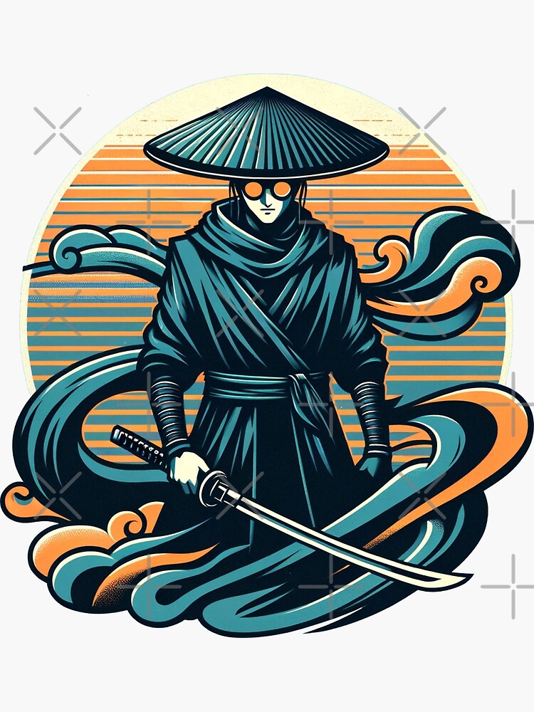 "Blue Eye Samurai - Retro Vintage Stylized" Sticker for Sale by maxjfry ...