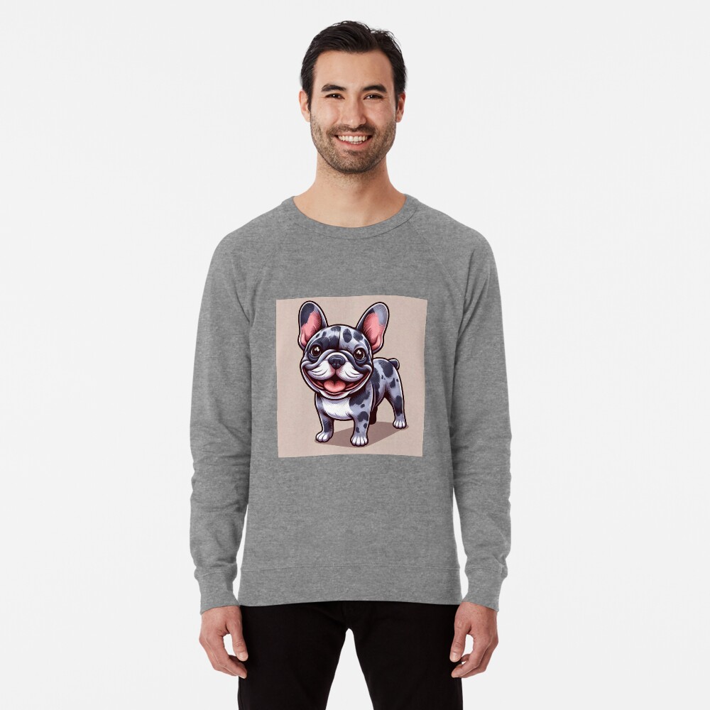 "Happy Merle Frenchie" Sticker for Sale by DogArtGallery | Redbubble