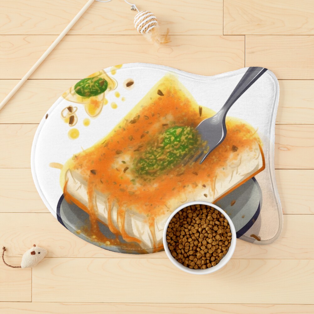 "Fueled by KUNAFA- Arabic Middle Eastern Dessert AI Generated- (Knafeh ...