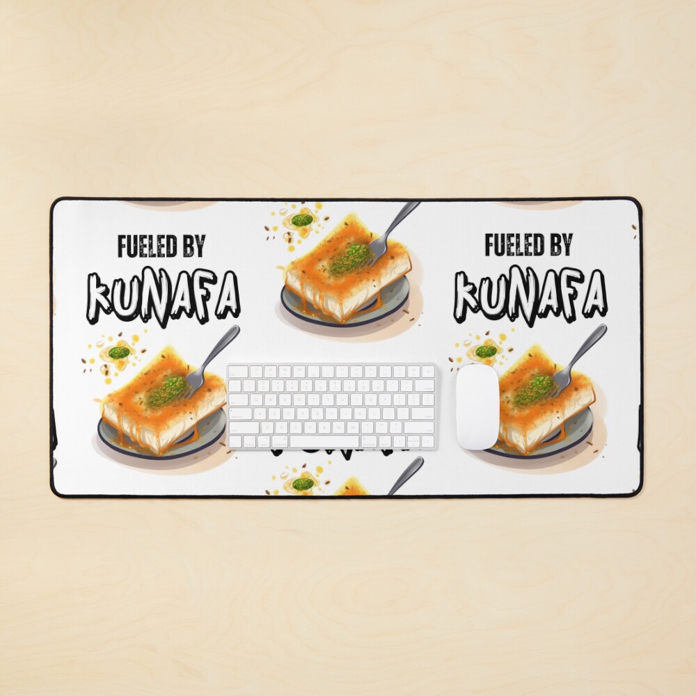 "Fueled by KUNAFA- Arabic Middle Eastern Dessert AI Generated- (Knafeh ...