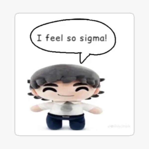 "i feel so sigma ross federman" Sticker for Sale by cutehotdogshop ...