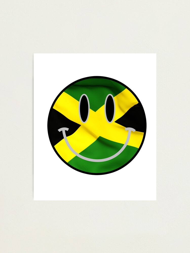 "Jamaican Flag Smiley Face" Photographic Print for Sale by ...