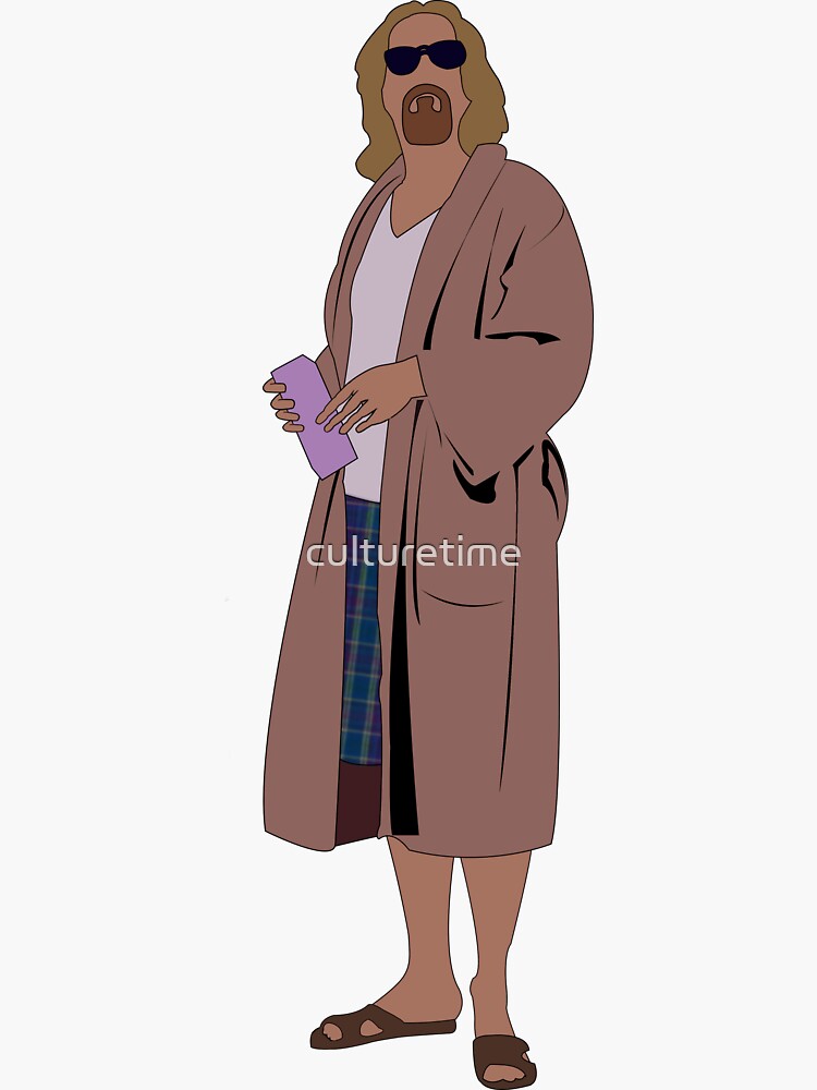 "the dude" Sticker for Sale by culturetime | Redbubble