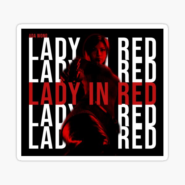 "The Lady in Red: Ada Wong" Sticker for Sale by InnsmouthRelics | Redbubble