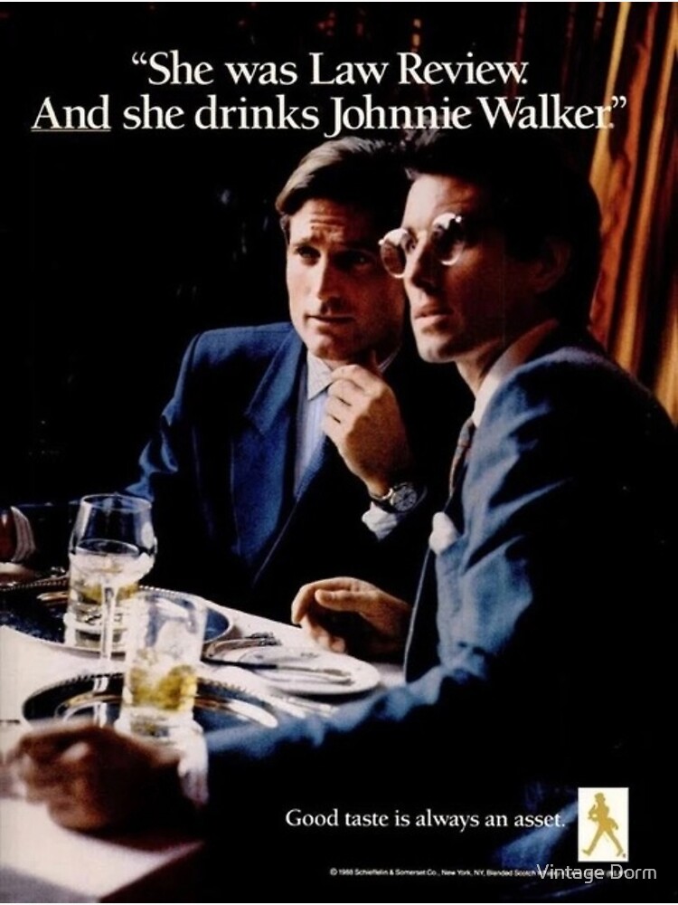"Johnnie Walker Vintage Ad" Poster for Sale by Vintage Dorm | Redbubble