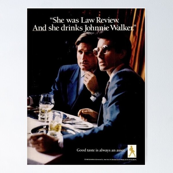 "Johnnie Walker Vintage Ad" Poster for Sale by Vintage Dorm | Redbubble
