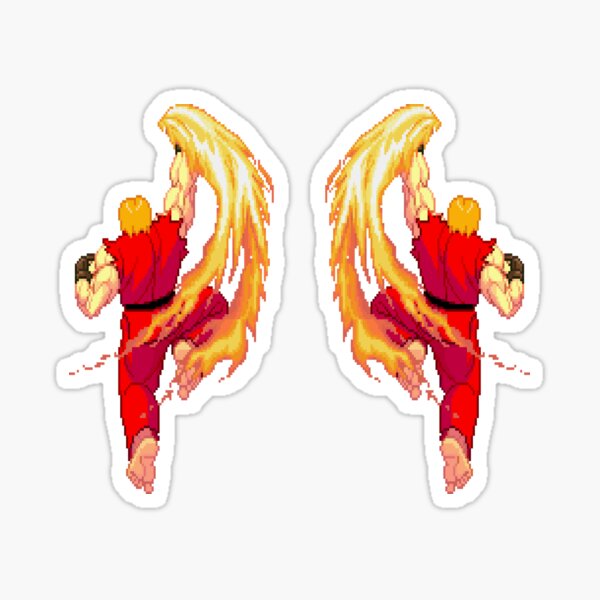 "Ken Shoryuken SF3" Sticker for Sale by ropified | Redbubble