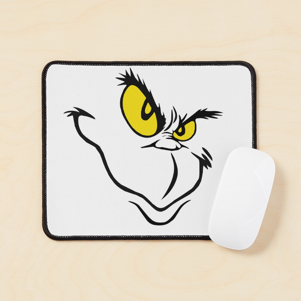 "The Grinch Smiley Face w/ Frown" Sticker for Sale by MellowManatees ...