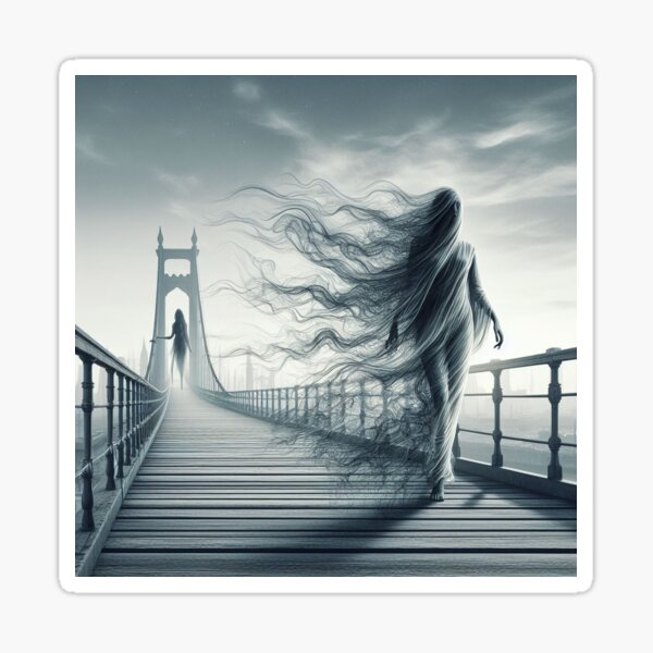 "Ghost of the present, lady of the past" Sticker for Sale by JakeBaynam ...