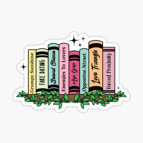 "Romance Book Trope Colorful Kindle Addict Gift Ideas For Book Lovers ...