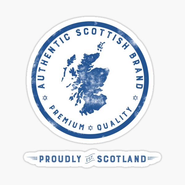 "Scotland Born and Bred" Sticker for Sale by Slanje-Designs | Redbubble