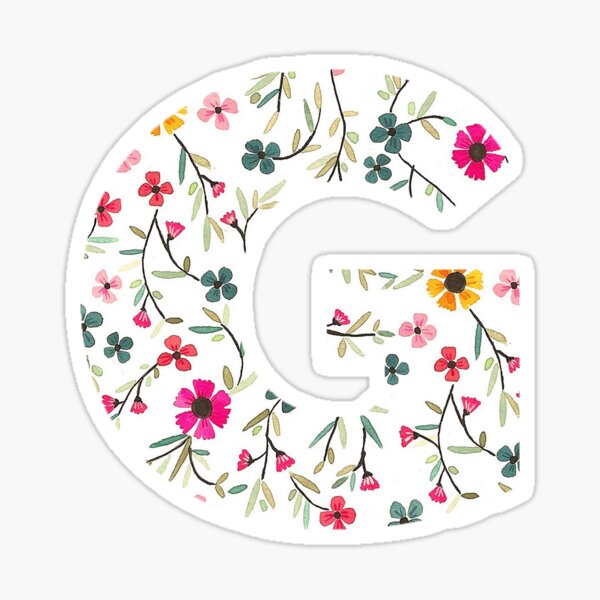 "Letter G" Sticker for Sale by Gracekfallon | Redbubble