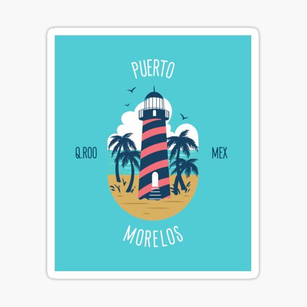 "Puerto Morelos lighthouse" Sticker by M-o-n | Redbubble