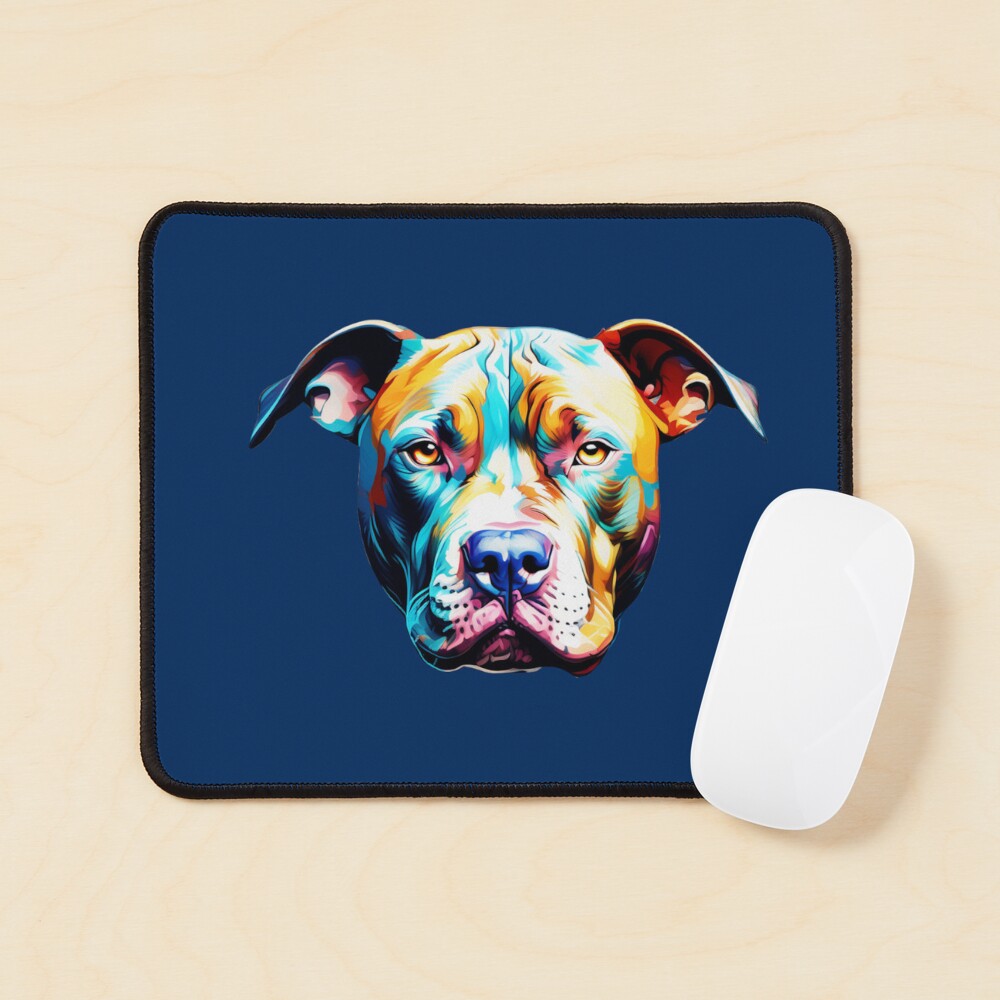 "Pitbull Head Color" Sticker by AD-Digital-Art | Redbubble