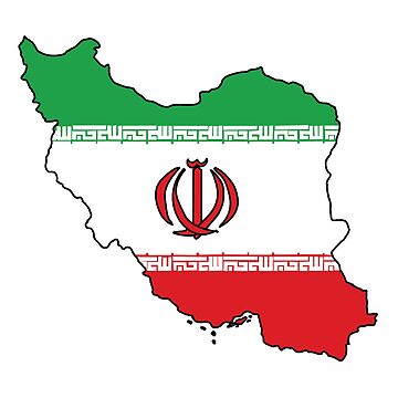 "Iran country shape flag" Sticker for Sale by zenithcreative | Redbubble