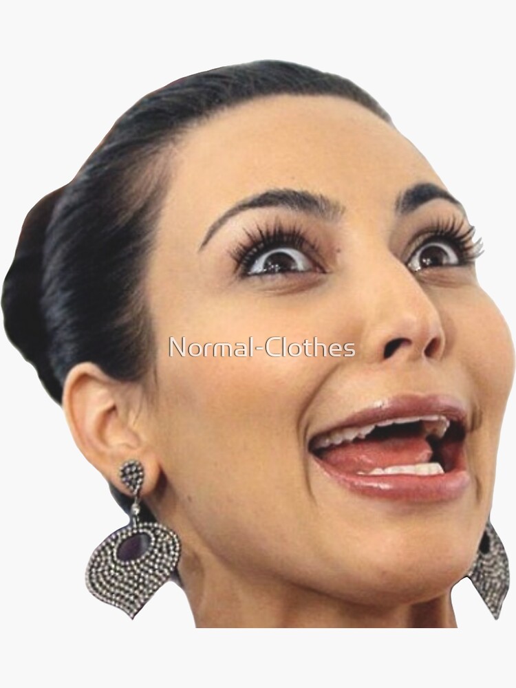 "Kim Kardashian " Sticker by Normal-Clothes | Redbubble