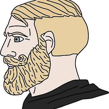 "Chad meme" Sticker for Sale by Vector-Sunset | Redbubble