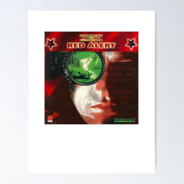 Poster for Sale mit "C&C Red Alert 1 Box Cover Art – Command & Conquer ...