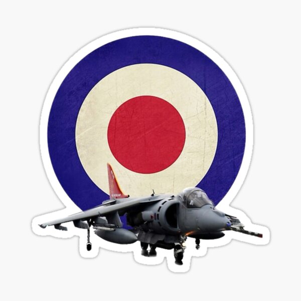 "RAF Harrier" Sticker for Sale by Anthony Hiorns | Redbubble
