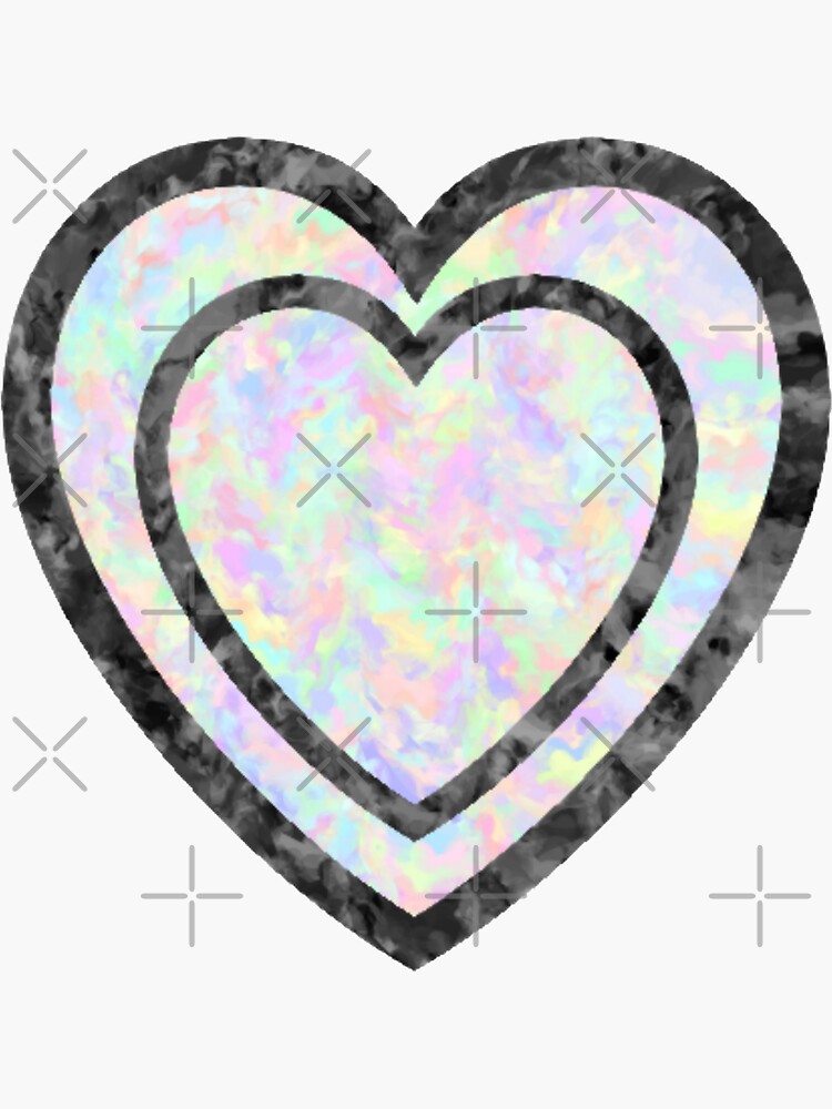 "pastel heart" Sticker for Sale by blurryspirits | Redbubble