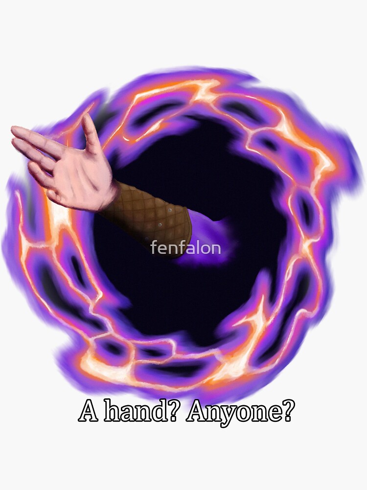 "Gale: A hand? Anyone?" Sticker for Sale by fenfalon | Redbubble