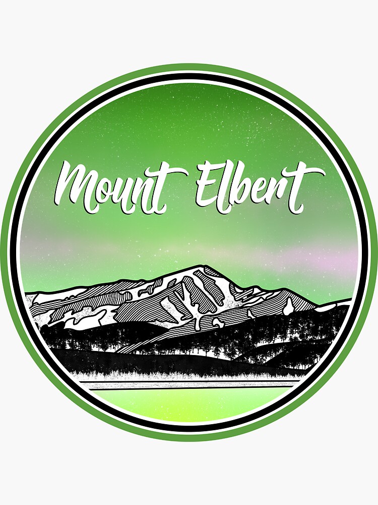 "Mount Elbert" Sticker for Sale by ekpatterns | Redbubble