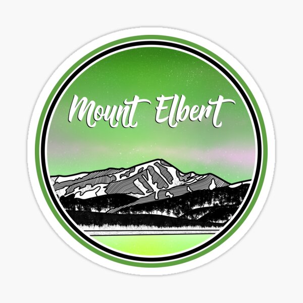"Mount Elbert" Sticker for Sale by ekpatterns | Redbubble