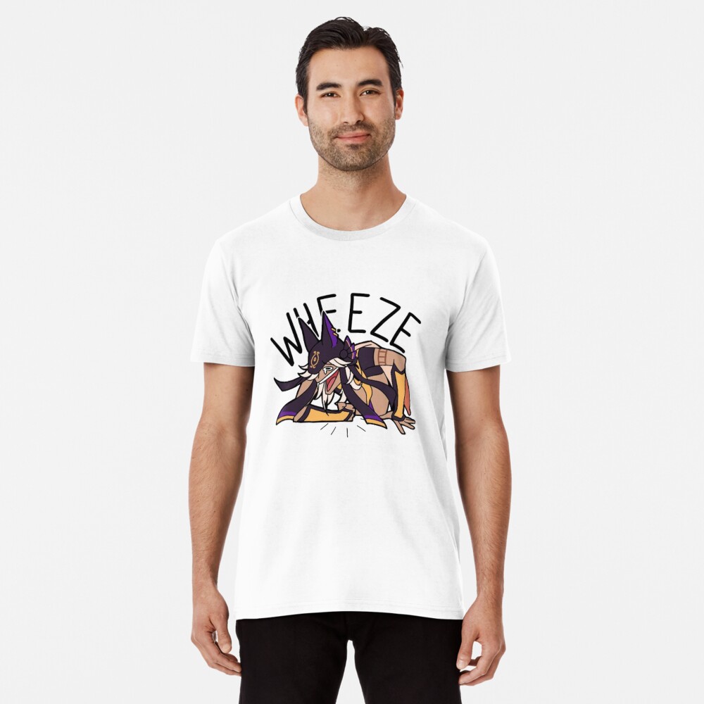 "Cyno Wheeze Meme Genshin Impact" Sticker for Sale by puffdipper ...