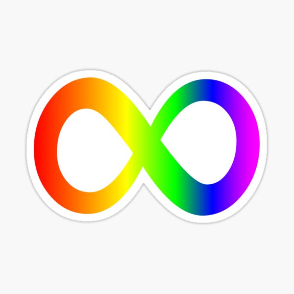 "Autism Awareness Rainbow Infinity Symbol" Sticker for Sale by ...