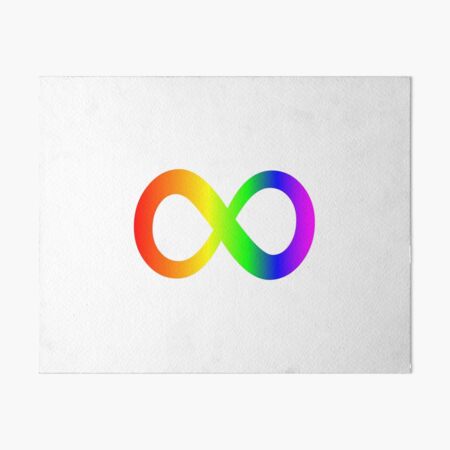 "Autism Awareness Rainbow Infinity Symbol" Art Board Print by Martstore ...