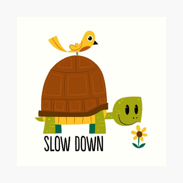"Turtle Slow Down" Art Print for Sale by SteveDuffendack | Redbubble