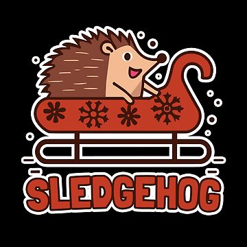 "Sledgehog" Sticker for Sale by casualVisions | Redbubble