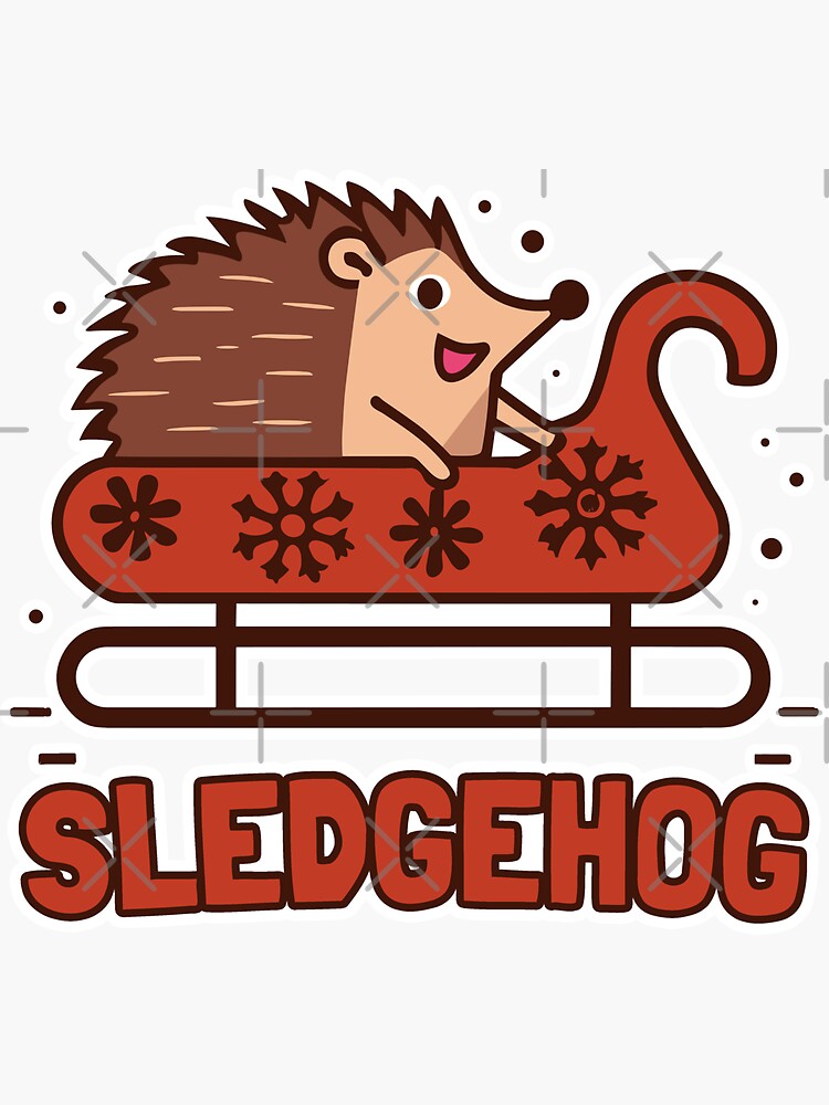 "Sledgehog" Sticker for Sale by casualVisions | Redbubble